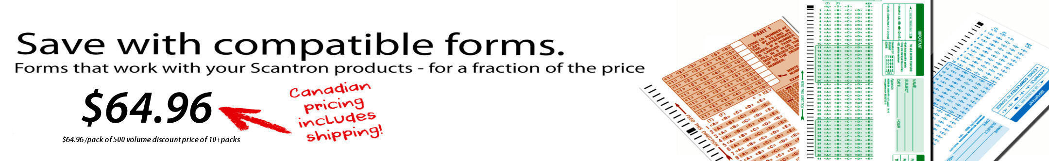 Scantron™ Compatible Answer Sheet and Forms Catalog